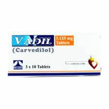 Vadil 3.125mg Tab